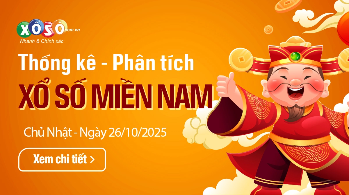 Thống Kê XSMN 26/10/2025 - Tổng Hợp Dữ Liệu Xổ Số Chủ Nhật 26/10