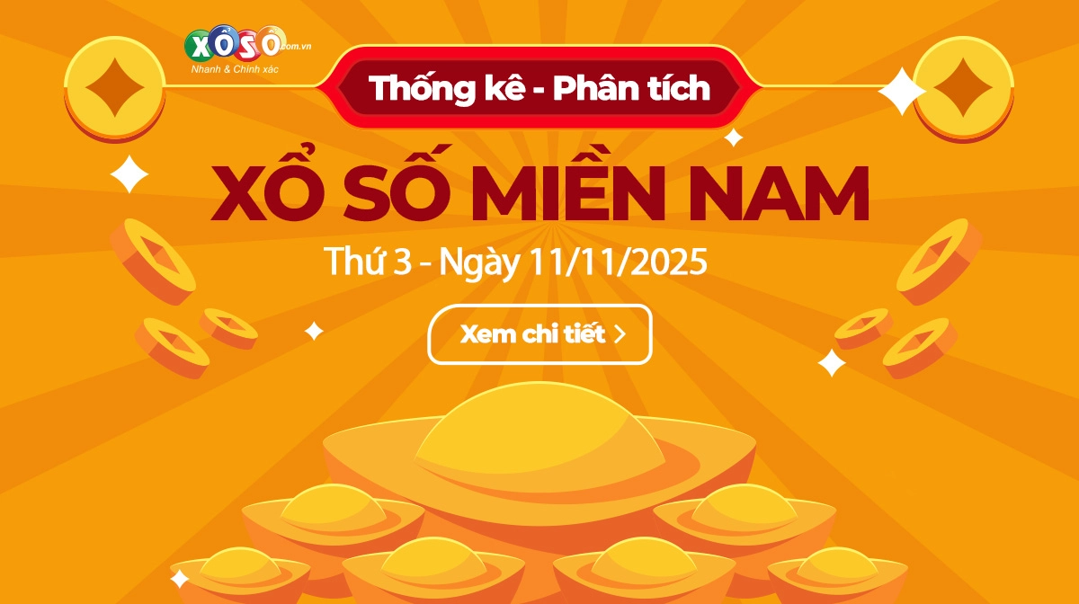 Thống Kê XSMN 11/11/2025- Dữ Liệu Xổ Số Miền Nam Thứ 3 ngày 11/11